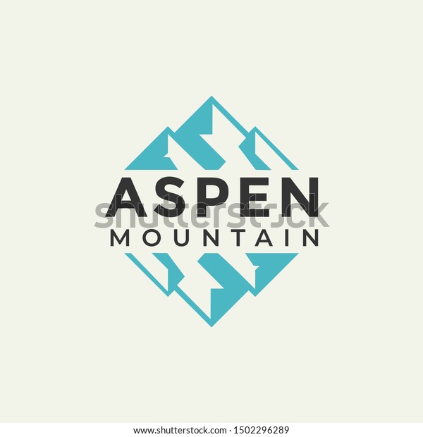 Aspen Mountain Logo Vector Illustration On Stock Vector (Royalty Free ...