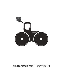Asphalt Road Smoothing Machine Iconvector Illustration Stock Vector ...