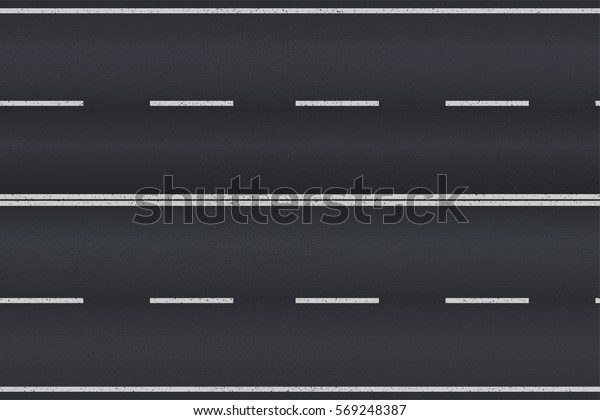 Asphalt Road Texture White Stripes Vector Stock Vector (Royalty Free ...