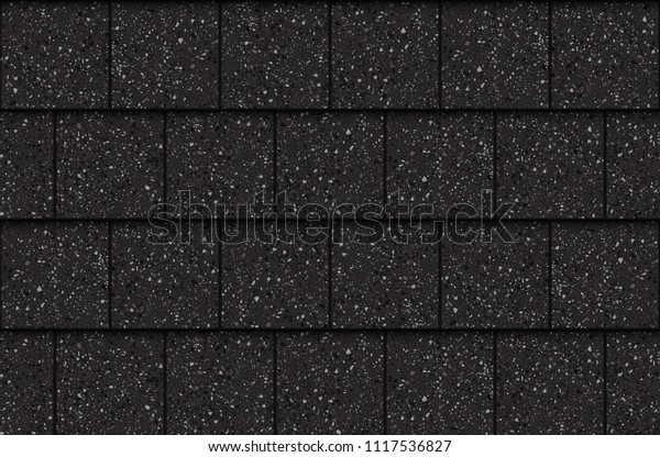 Asphalt Roof Shingles Seamless Pattern Squares Stock Vector (Royalty ...