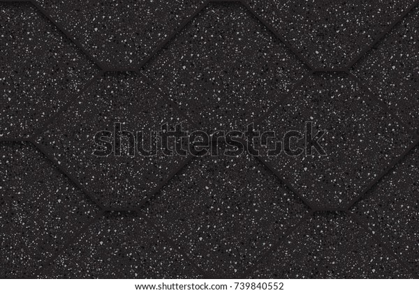 Asphalt Roof Shingles Seamless Pattern Polygons Stock Vector (Royalty ...