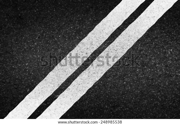 Asphalt Texture Road Markings Background Illustration Stock Vector ...