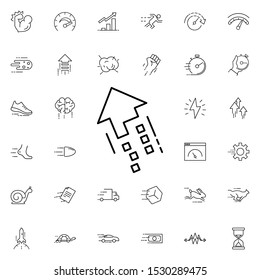 Aspiring Arrow Icon Universal Set Speed Stock Vector (Royalty Free ...