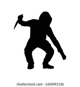 Assassin Knife Silhouette Vector Stock Vector (Royalty Free) 1433491139 ...