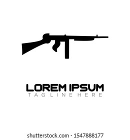 Assault Rifle Simple Design Vector: vector de stock (libre de regalías ...