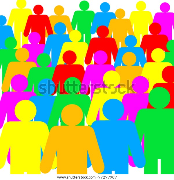 Assembly Colored Human Figure Illustration Stock Vector (Royalty Free ...