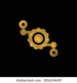 Assembly Gold Plated Metalic Icon Logo Stock Vector (Royalty Free ...