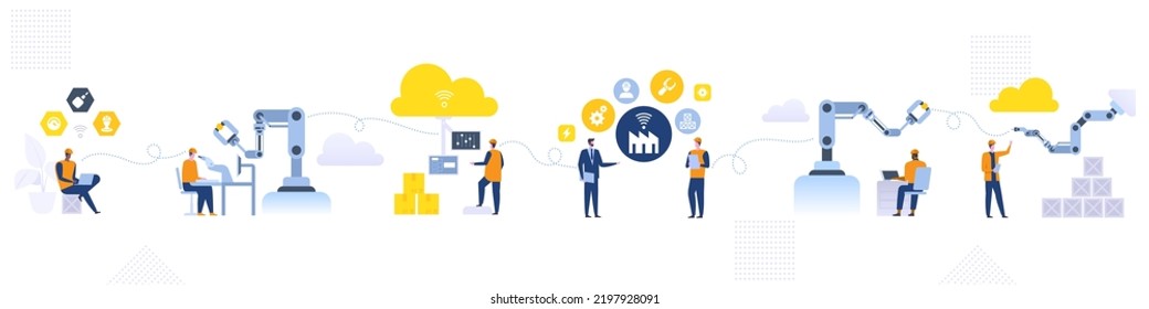 2,358 Automated production line cartoon Images, Stock Photos & Vectors ...