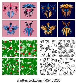 Assembly Patterns Bright Style Stock Vector (Royalty Free) 706481083 ...