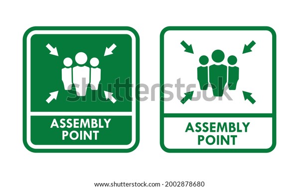 Assembly Point Logo Template Illustration Stock Vector (Royalty Free ...