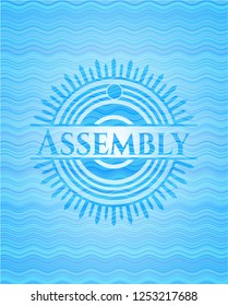Assembly Water Concept Badge Background Stock Vector (Royalty Free ...