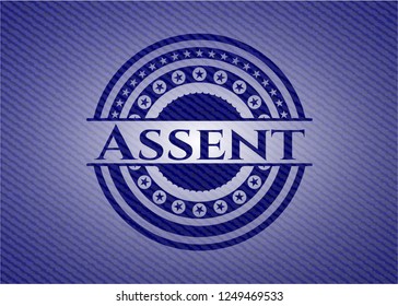 Eyelash Badge Denim Texture Vector Illustration Stock Vector (Royalty ...