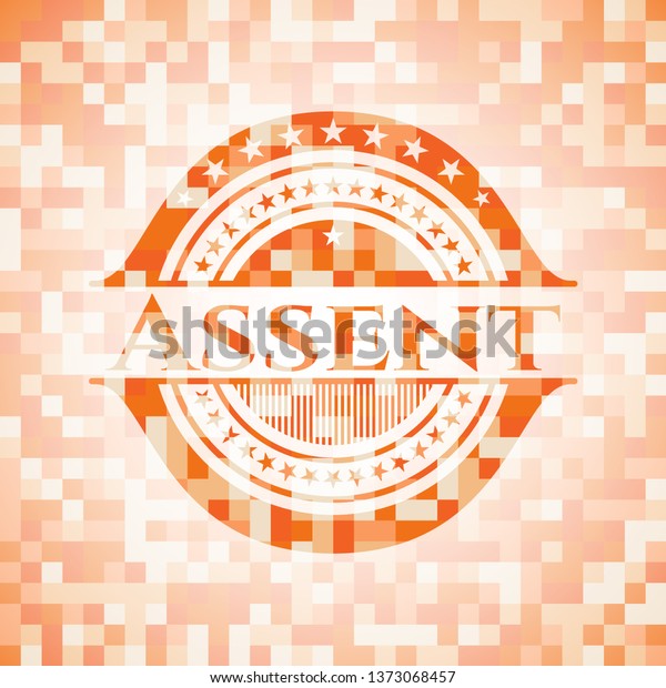 Assent Orange Tile Background Illustration Square Stock Vector (Royalty ...