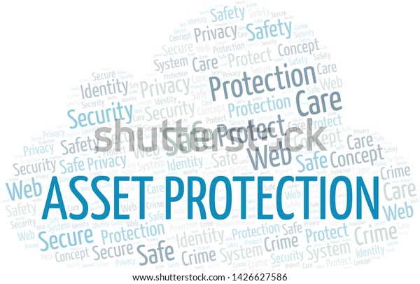 Asset Protection Word Cloud Wordcloud Made Stock Vector (Royalty Free ...