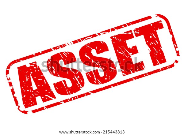 Asset Red Stamp Text On White Stock Vector (Royalty Free) 215443813