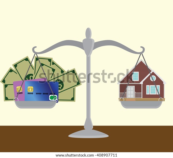 Asset Vs Versus Compare Money Cash Stock Vector (Royalty Free) 408907711
