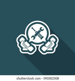 Assistance Icon Stock Vector (Royalty Free) 590302508 | Shutterstock