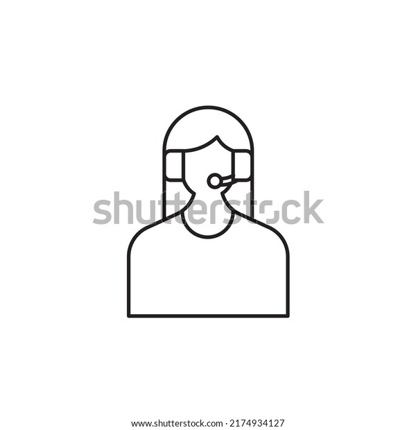 Assistance Icon Outline Style Design Assistance Stock Vector (Royalty ...