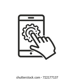 Assistance Vector Icon Black Illustration Isolated Stock Vector ...