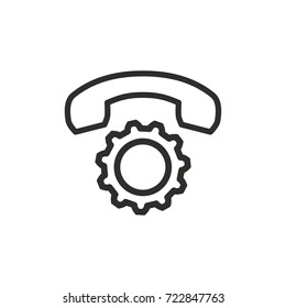 Assistance Vector Icon Black Illustration Isolated Stock Vector ...