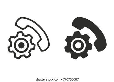 Assistance Vector Icon Black Illustration Isolated Stock Vector ...
