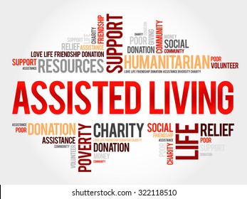 Assisted Living Word Cloud Concept Stock Vector (Royalty Free ...