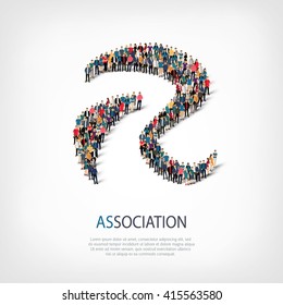 Association People Sign 3d Stock Vector (Royalty Free) 415563580 ...