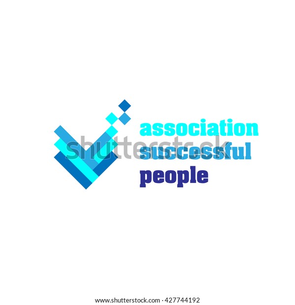 Association Successful People Vector Logo Style Stock Vector (Royalty ...