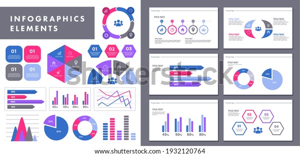Assortment Infographics Useful Planning Documents Business: เวกเตอร์ ...