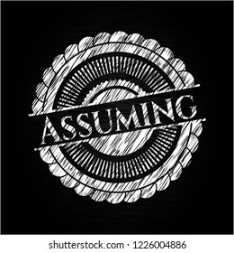 Assuming Written On Blackboard Stock Vector (Royalty Free) 1226004886 ...