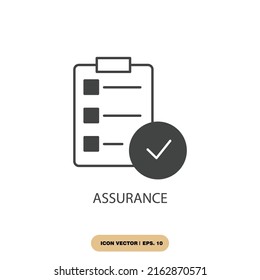 Assurance Icons Symbol Vector Elements Infographic Stock Vector ...