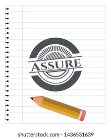 Assure Draw Pencil Strokes Vector Illustration Stock Vector (Royalty ...