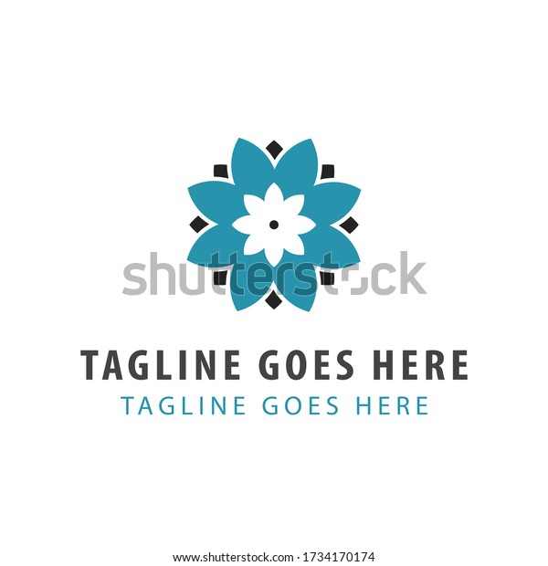 Aster Flower Logo Design Beautiful Aster Stock Vector (Royalty Free ...