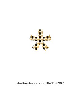 Asterisk Symbol Dots Texture Fancy Fancy Stock Vector (Royalty Free ...