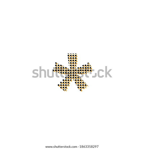 Asterisk Symbol Dots Texture Fancy Fancy Stock Vector (Royalty Free ...