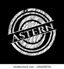 Astern On Chalkboard Vector Illustration Detailed: เวกเตอร์สต็อก (ปลอด ...