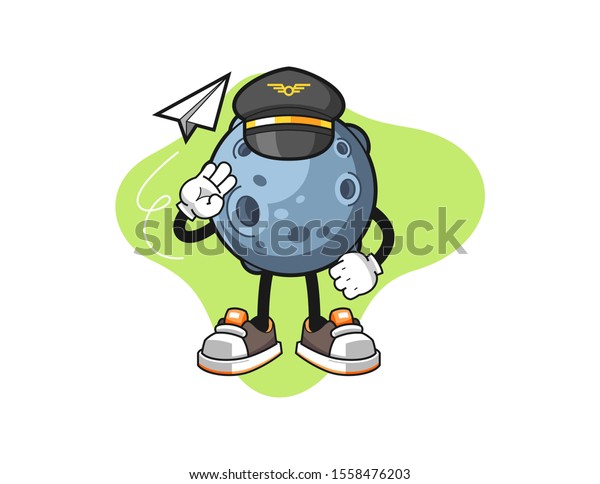Asteroid Pilot Cartoon Mascot Character Vector Stock Vector (Royalty ...