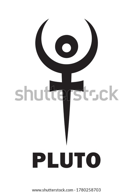 Astrology Alphabet Pluto Hades Dwarf Planet Stock Vector (Royalty Free ...