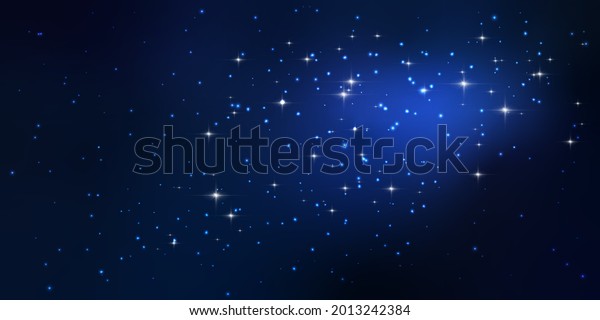 Astrology Horizontal Star Universe Background Starry Stock Vector ...