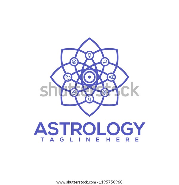 Astrology Logo Design Vector Astrology Logo Stock Vector (Royalty Free ...