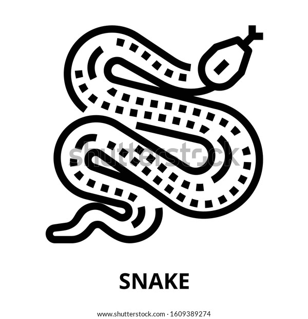 Astrology_snake Icon Website Application Printing Document Stock Vector ...