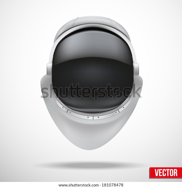 Astronaut Helmet Big Glass Reflection Astronaut Stock Vector (Royalty ...