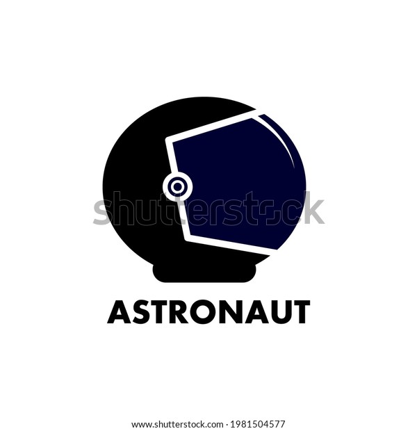 Astronaut Helmet Logo Vector Art Illustration Stock Vector (Royalty ...