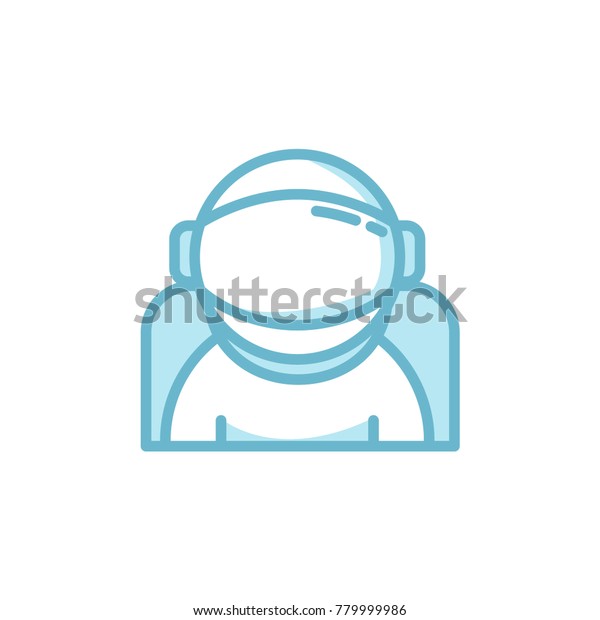 Astronaut Icon Shady Style Stock Vector (Royalty Free) 779999986 ...