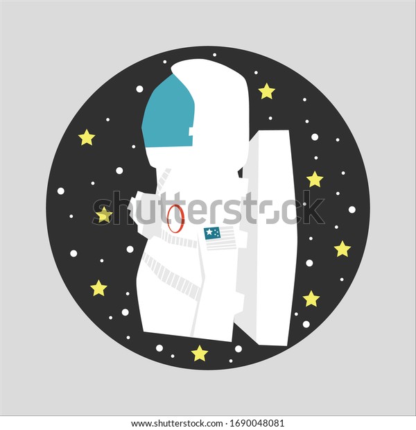 Astronaut Illustration Side Stock Vector (Royalty Free) 1690048081 ...
