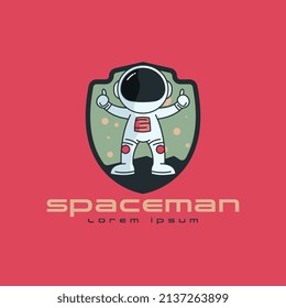 Astronaut Logo Concept Vector Spaceman Logo Stock Vector (Royalty Free ...
