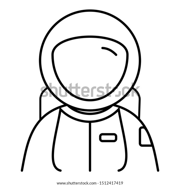 Astronaut Spaceman Avatar Spacesuit Vector Illustration Stock Vector ...