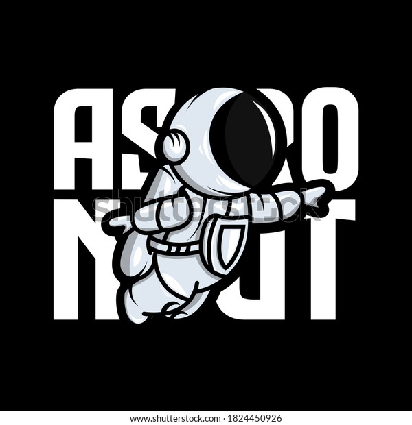 Astronaut Text Background Can Use Sticker Stock Vector (Royalty Free ...