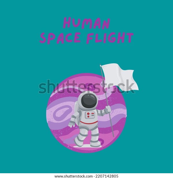 Astronaut Vector Image Top View Perfect Stock Vector (Royalty Free ...