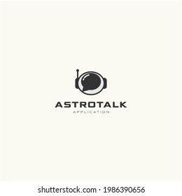Astrotalk Vector Logo Design Inspiration Stock Vector (Royalty Free ...